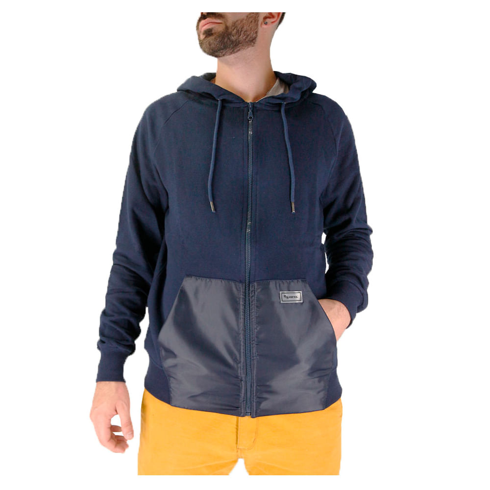 Campera Hifel Diferenciada Con Capucha Hombre - OnSports